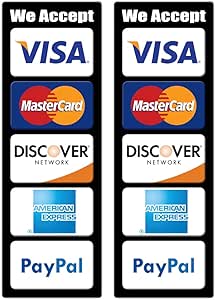 Amazon.com: Logo Signs Decals for Stores Businesses Cashier Counter POS ...