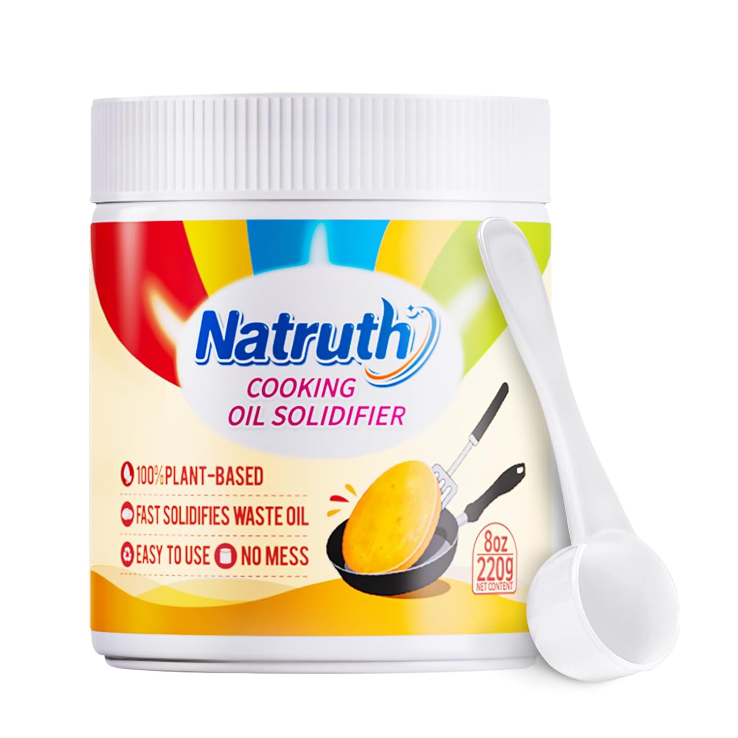 Amazon.com : NATRUTH Cooking Oil Solidifier Powder, 100% Plant-Based ...