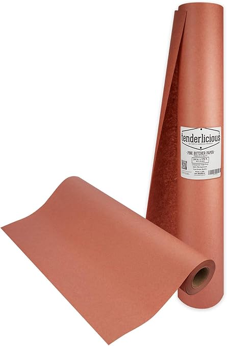 Amazon.com: Pink Butcher Paper Roll - 24" x 175 ' (2100") Peach ...