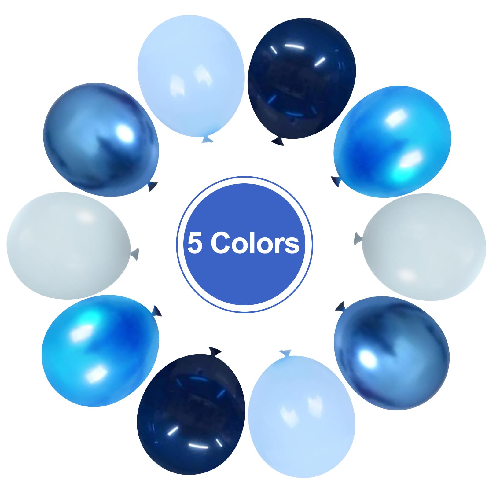 Globos azules metálicos de co... - B0CXPRMRFW | Encarguelo.com
