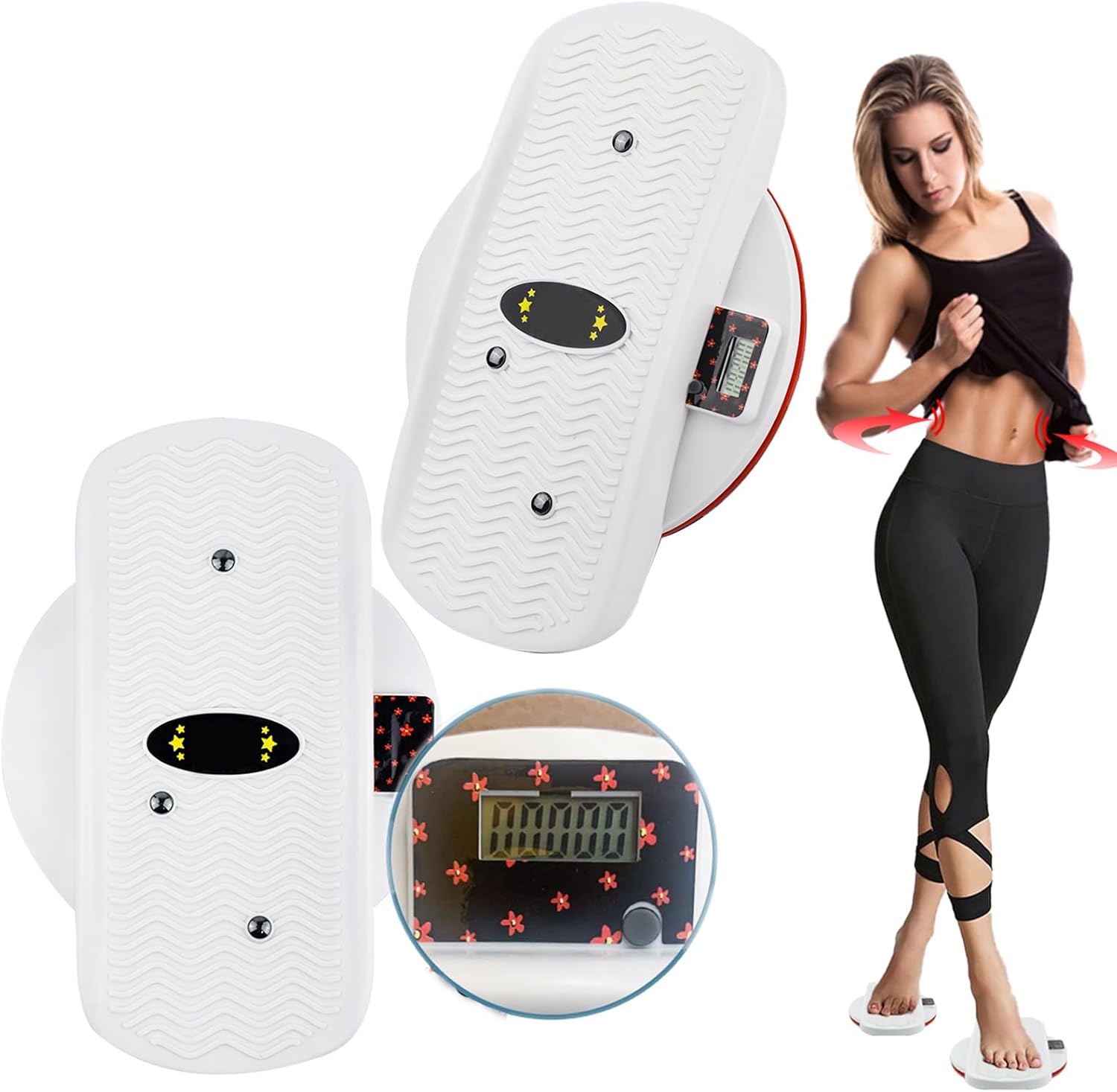 【Upgraded version with electronic counter】Auptiz Waist Twisting Disc ...