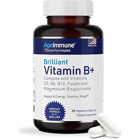 Amazon.com: KAL Stress B Mag Glycinate, B Complex Vitamins Plus ...