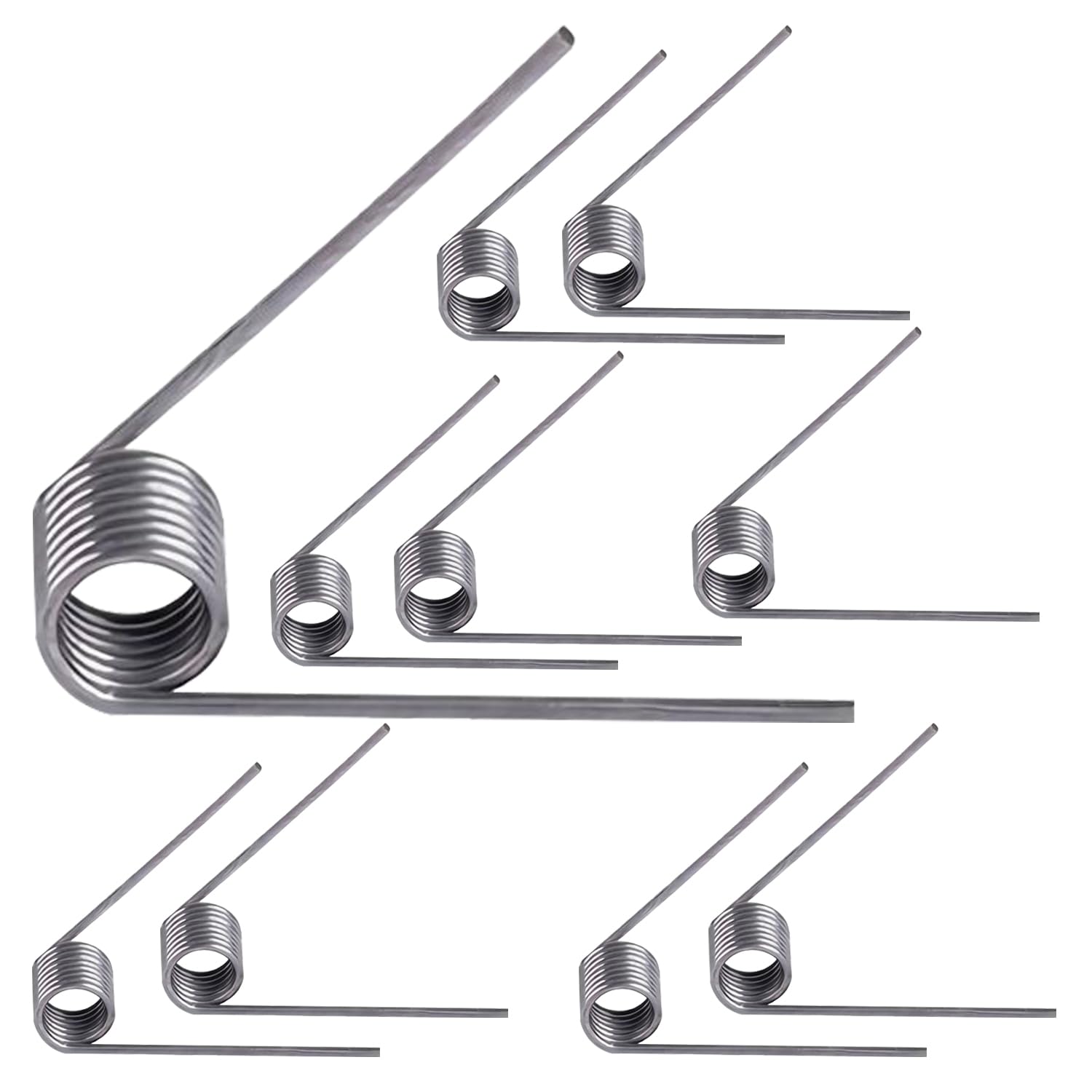 Qrity 10pcs 304 Stainless Steel Small Torsion Spring, Straight Torsion ...