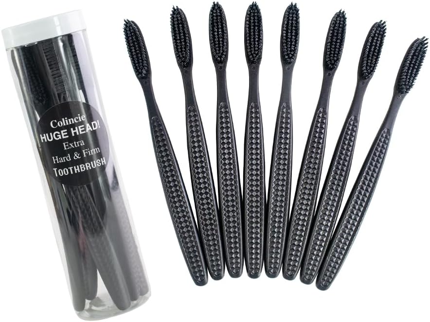 Amazon.com: Colincie Huge Head Extra Hard & Firm Toothbrush, Large Long ...