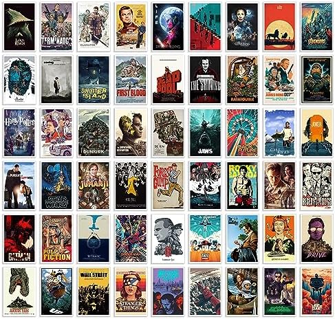 CodersParadise Pack Of 54 Movie Posters Wall Collage Kit - 4 X 6 In ...