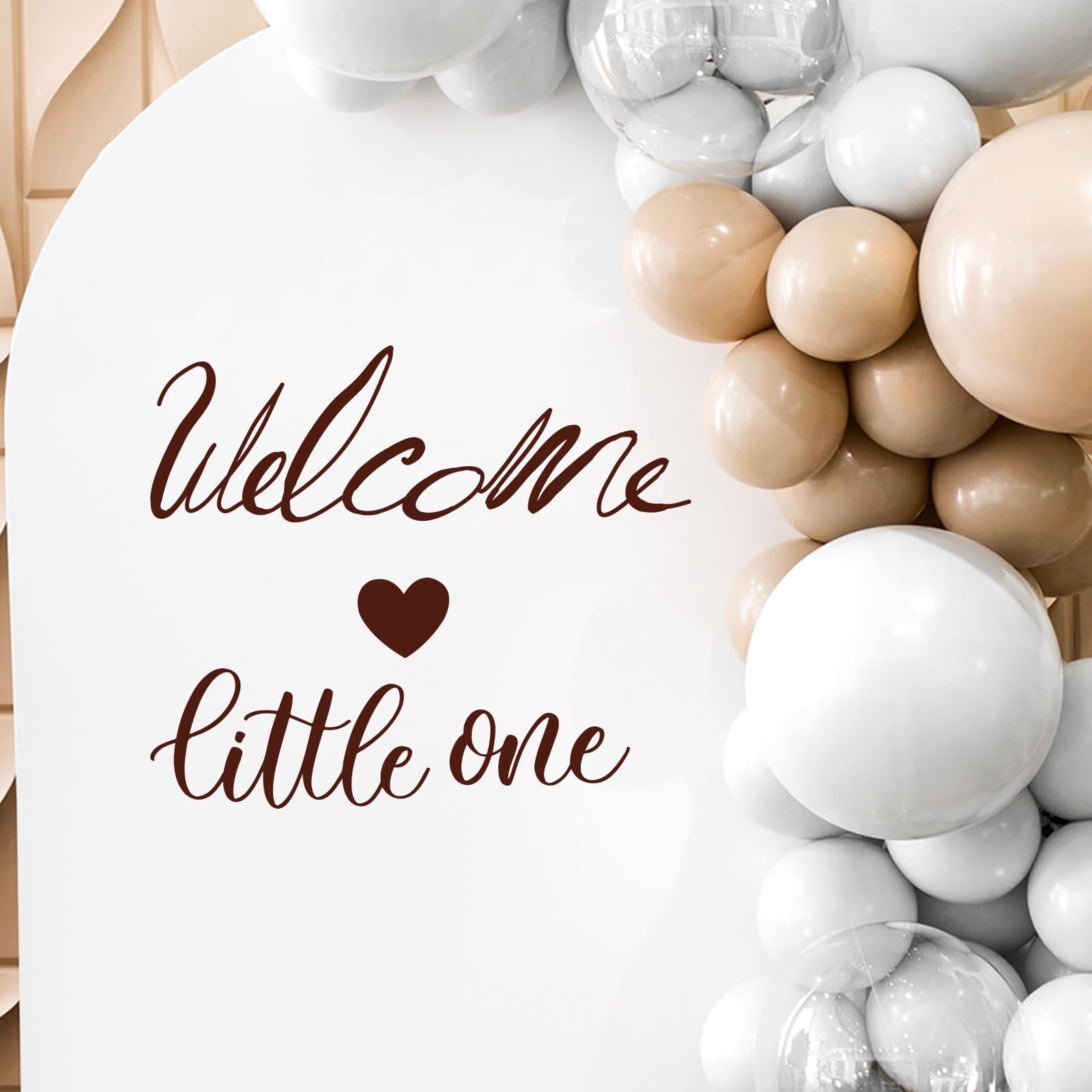 Amazon.com: Sinload Welcome Little One Baby Shower Decal Sign for ...