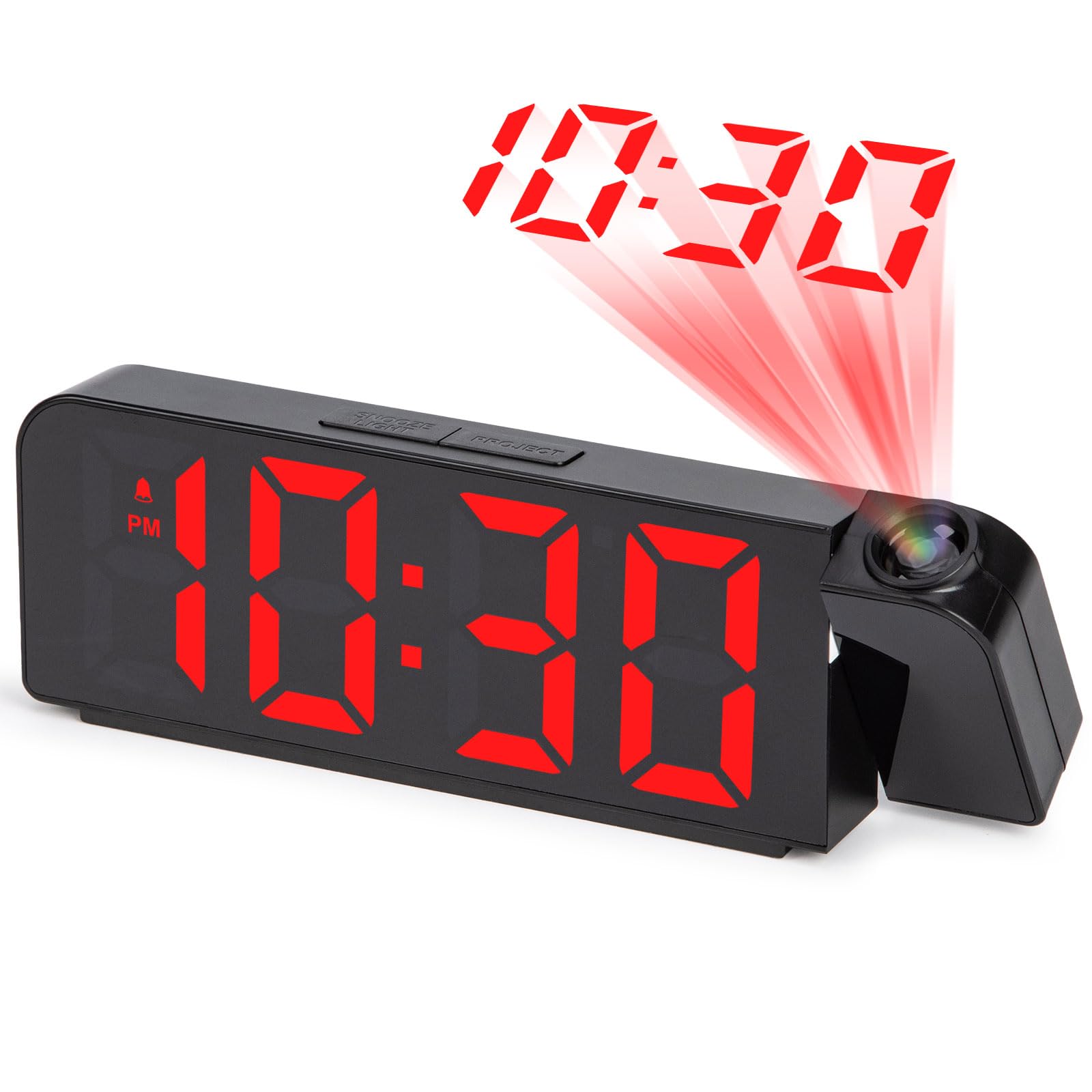 VINILITE Projection Clocks for Bedrooms Digital Alarm Clocks Bedside ...