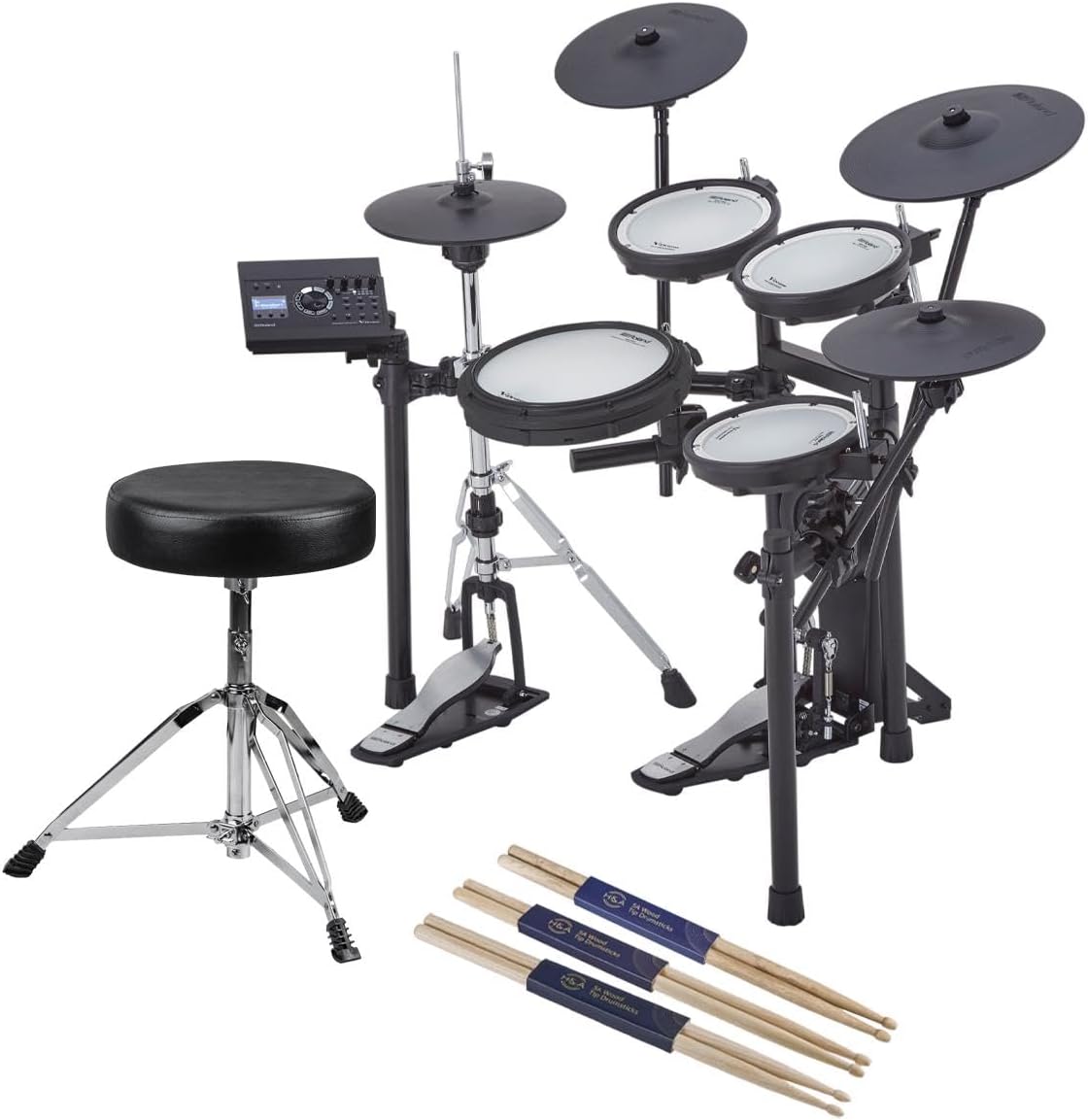 Amazon.com: Roland TD-17KVX Generation 2 V-Drums Electronic Drum Set ...