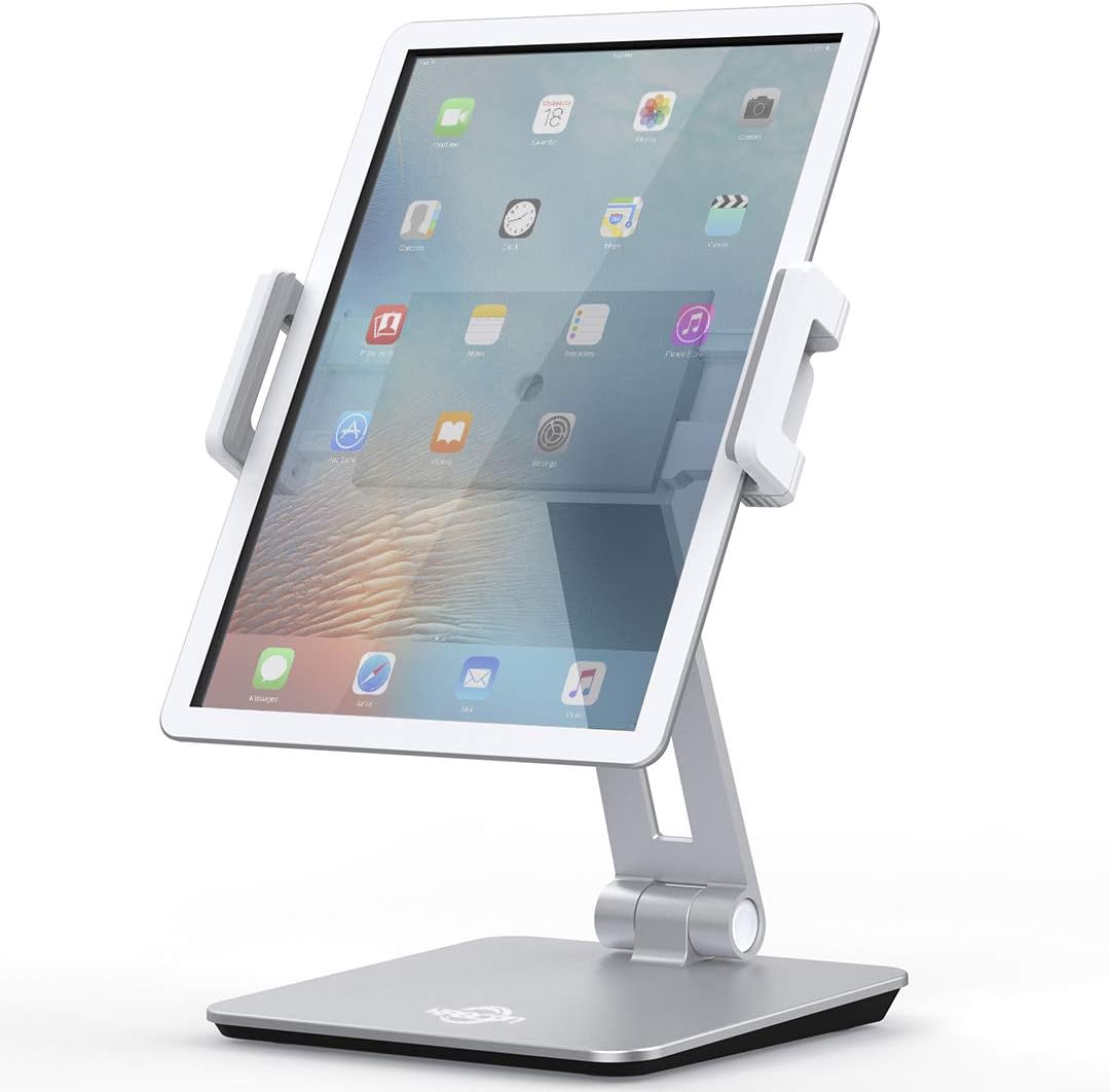 KABCON Tablet Stand Holder, Tightness Adjustable Multi-Angle Foldable ...