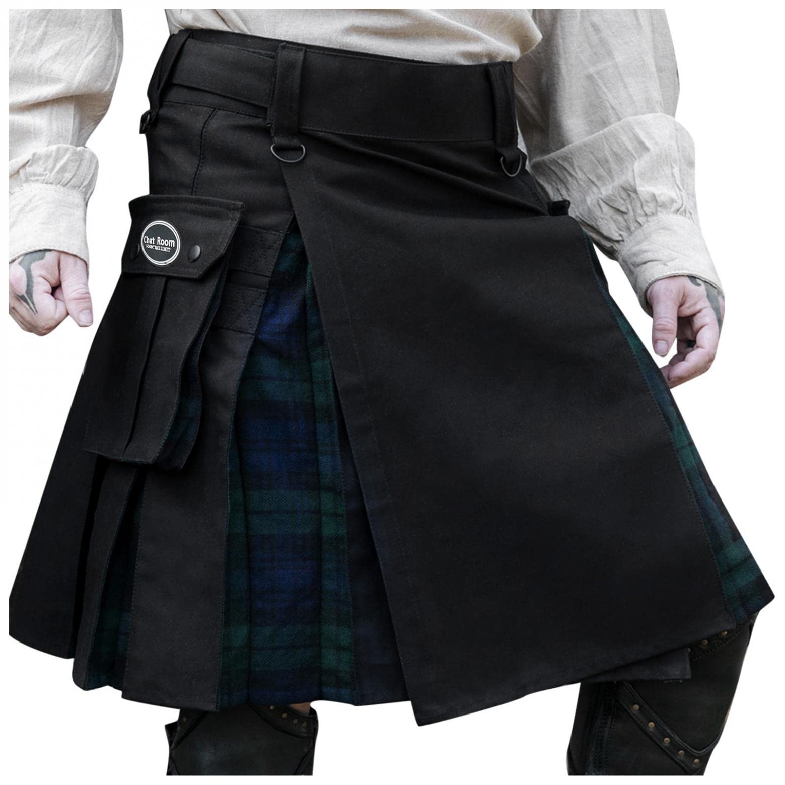 Buy Renaissance Skirt,Mens Kilt Scottish Tartan Kilt Highland Casual ...
