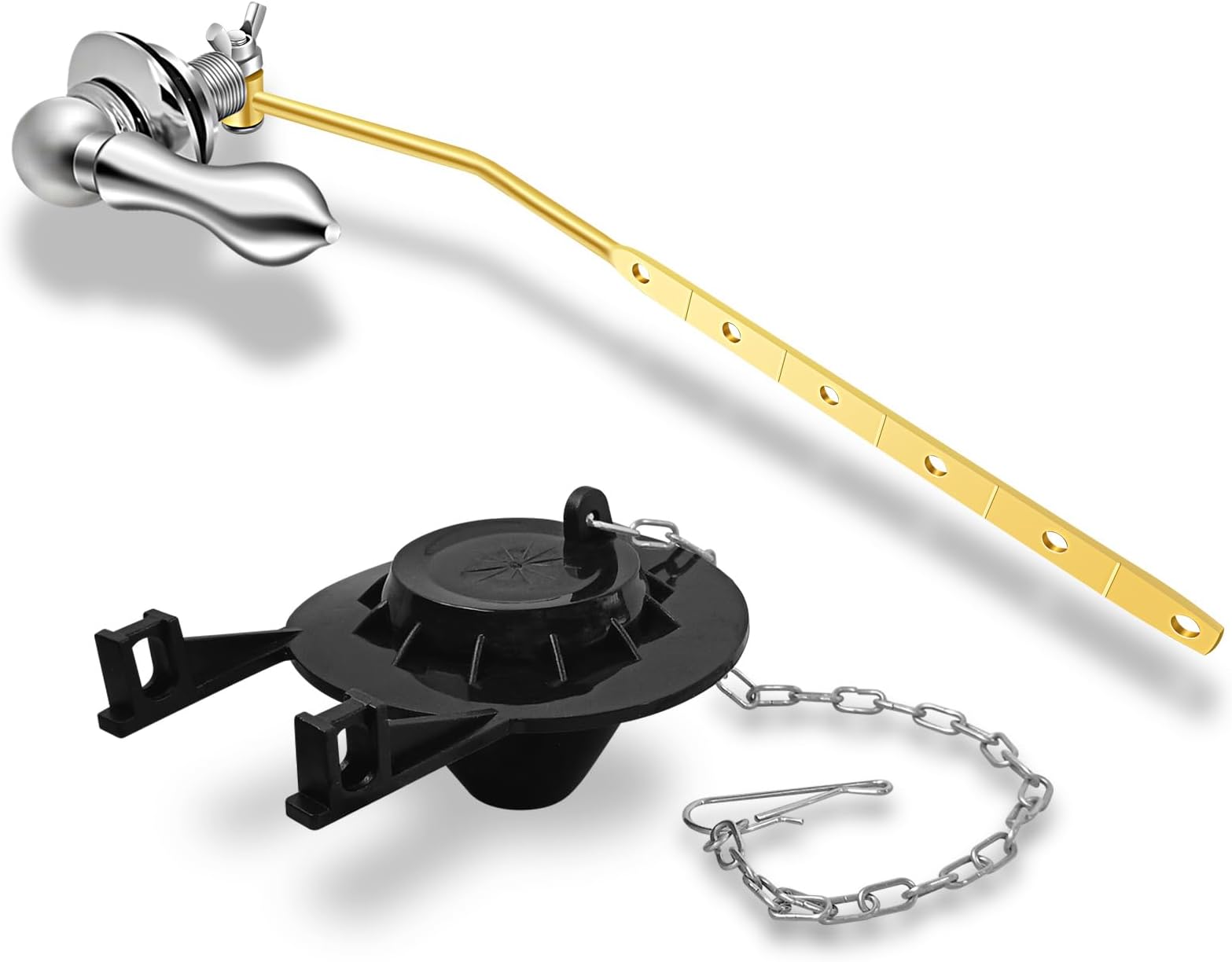 Lasnten 3 Pack Toilet Handle Replacement Kit and 3 Pack 2 Inch Toilet ...