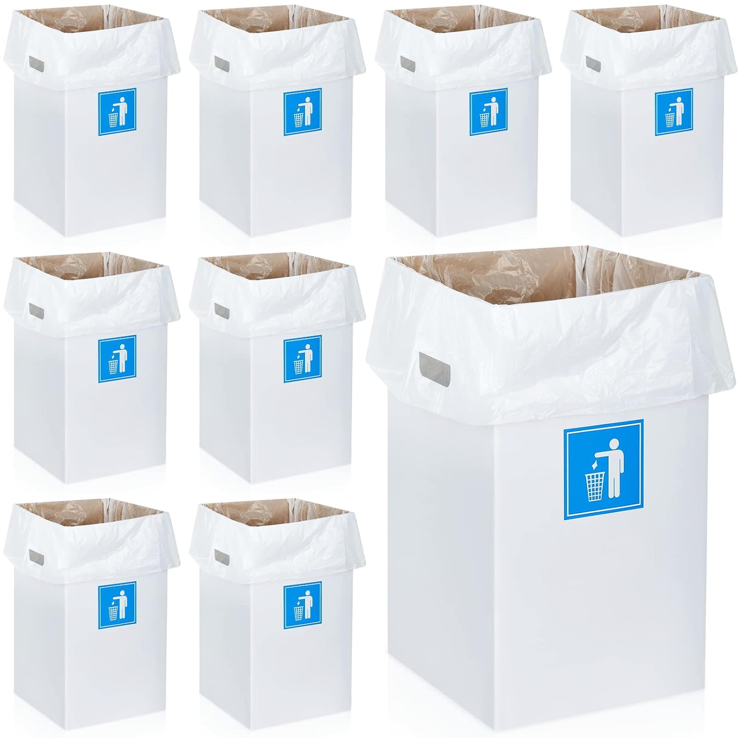 Amazon.com: Fainne 10 Pack 6 Gallon Disposable and Reusable Corrugated ...