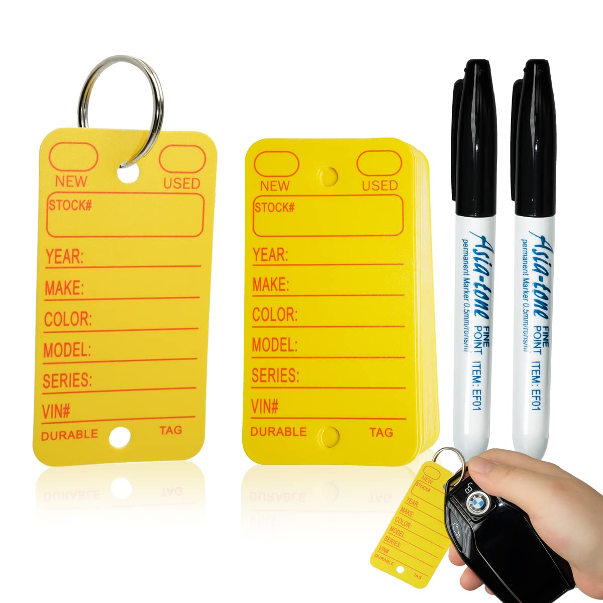Car Dealer Key Tag Holders Key Tags, Stock Tags, Key Storage