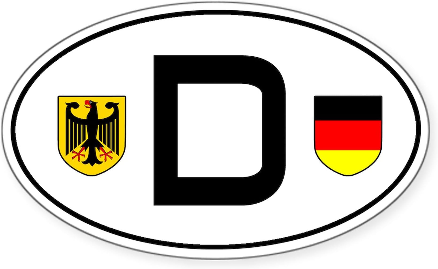 Amazon.com - Germany Deutschland Flag Car Bumper Sticker Decal Oval