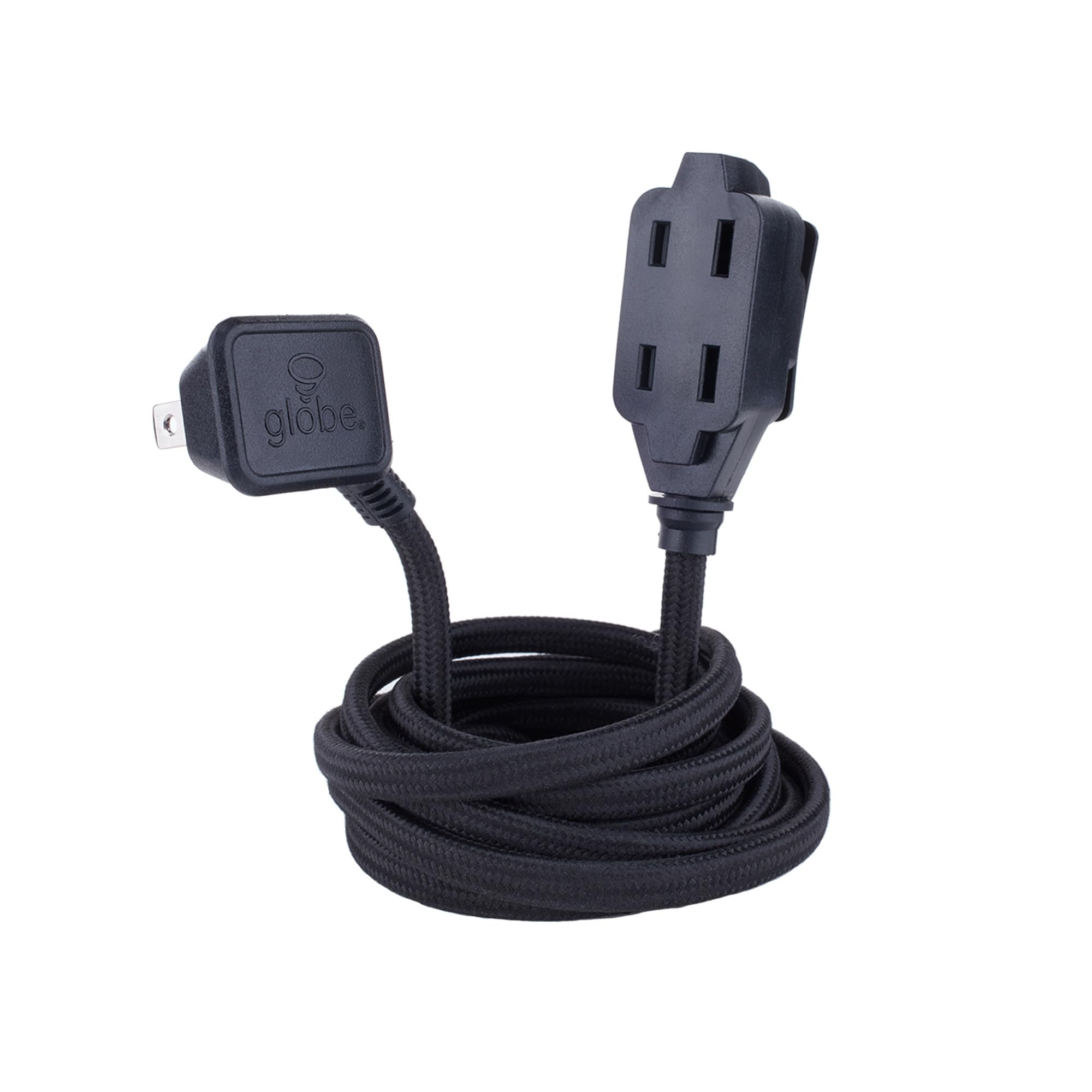 Snapklik.com : 22810 9ft Fabric Extension Cord, 3 Polarized Outlets ...