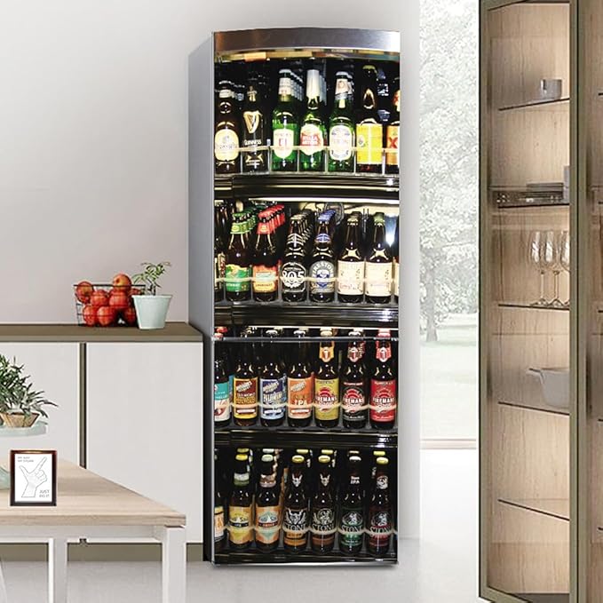 Fridge Wraps Kitchen Fridge Stickers Cover Full Doors, Fridge Sticker ...