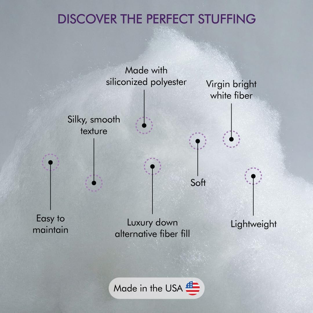 Snapklik.com : Silky Poly-Fil, Premium Polyester Fiber Fill, Soft ...
