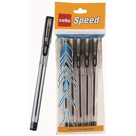 Cello Speed Ballpen - Pack of 200 (Black - Pouch Packing) : Amazon.in ...