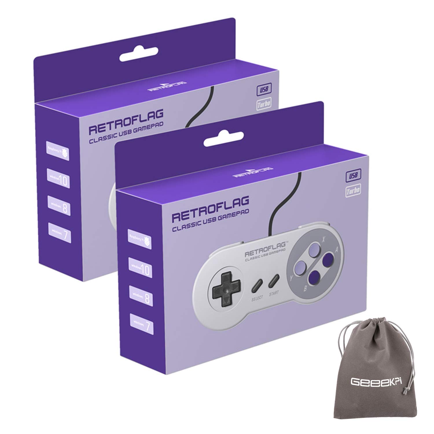 Amazon.com: Retroflag Classic USB Gamepad Wired Controller Joystick Retroflag SuperPi Case ...