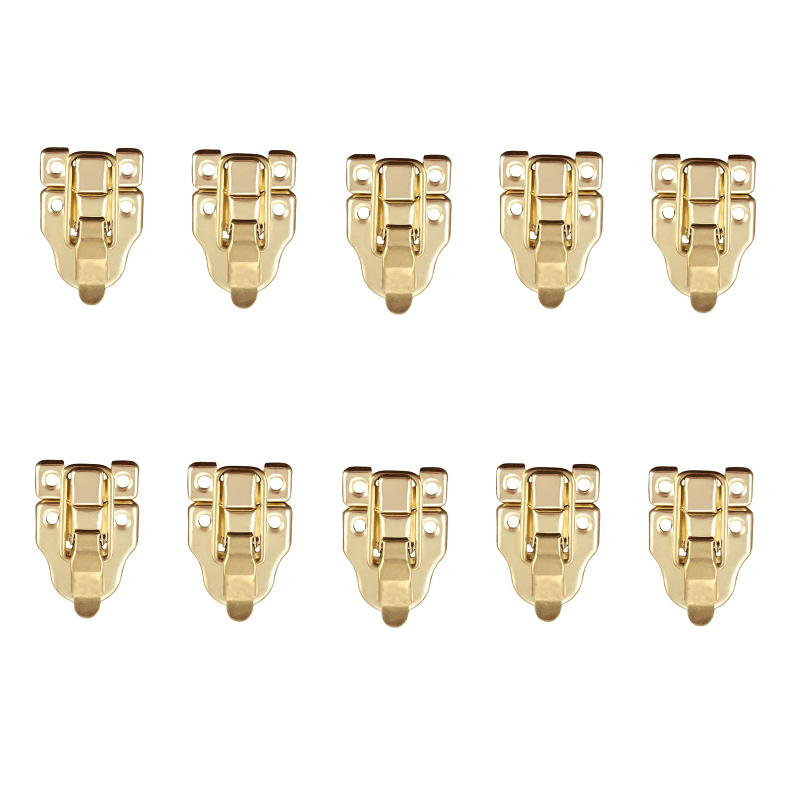 dophee 10Pcs Vitnage Gold Duckbilled Toggle Hasp Latch Clasp Lock with ...