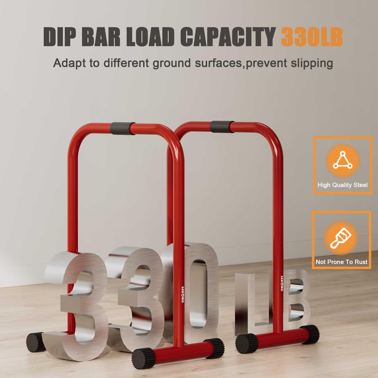 Snapklik.com : Adjustable Dip Bar, Dip Stand Station, Strength Training ...