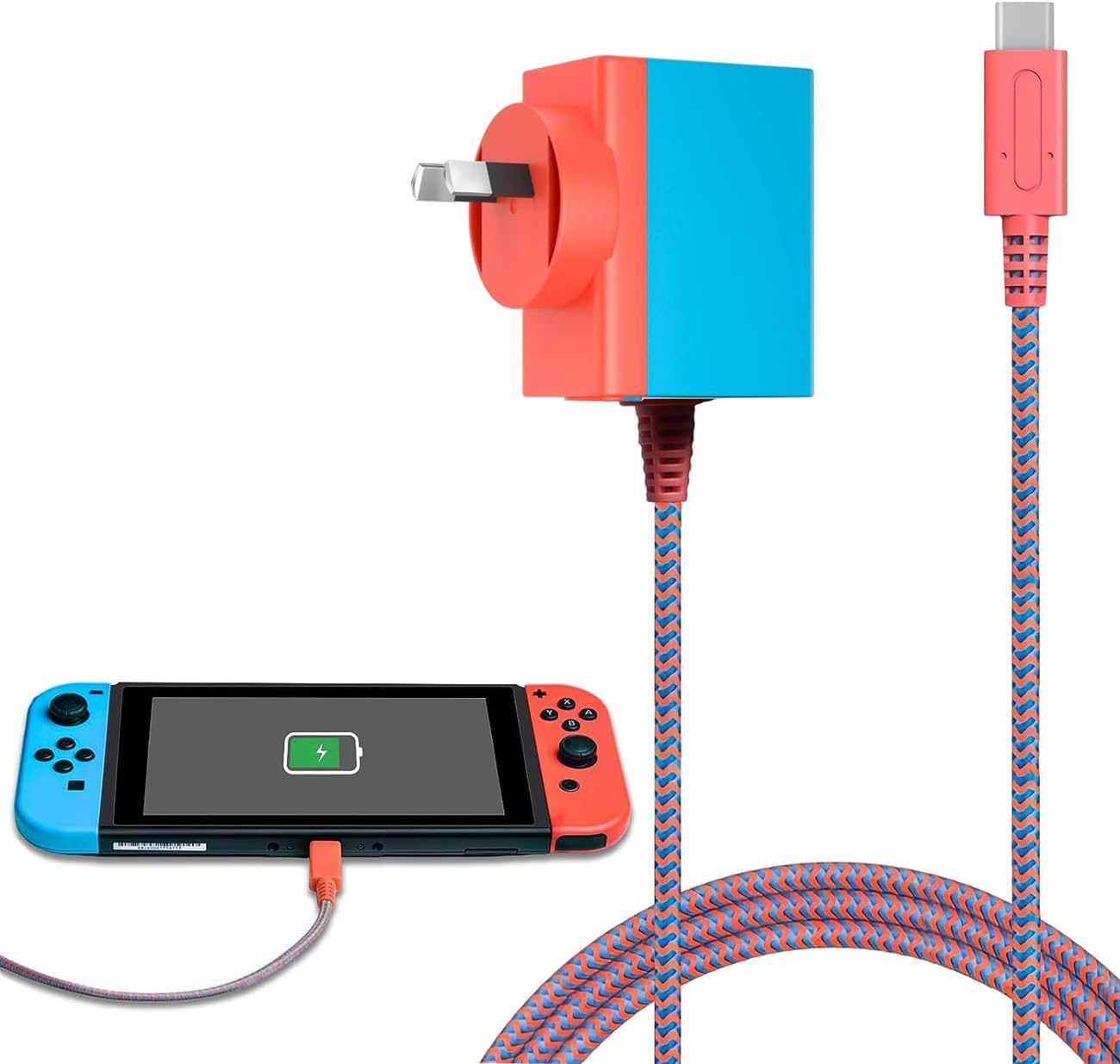 Switch AC Adapter for Nintendo Switch/Switch OLED/Lite,39W 15V/2.6A PD ...