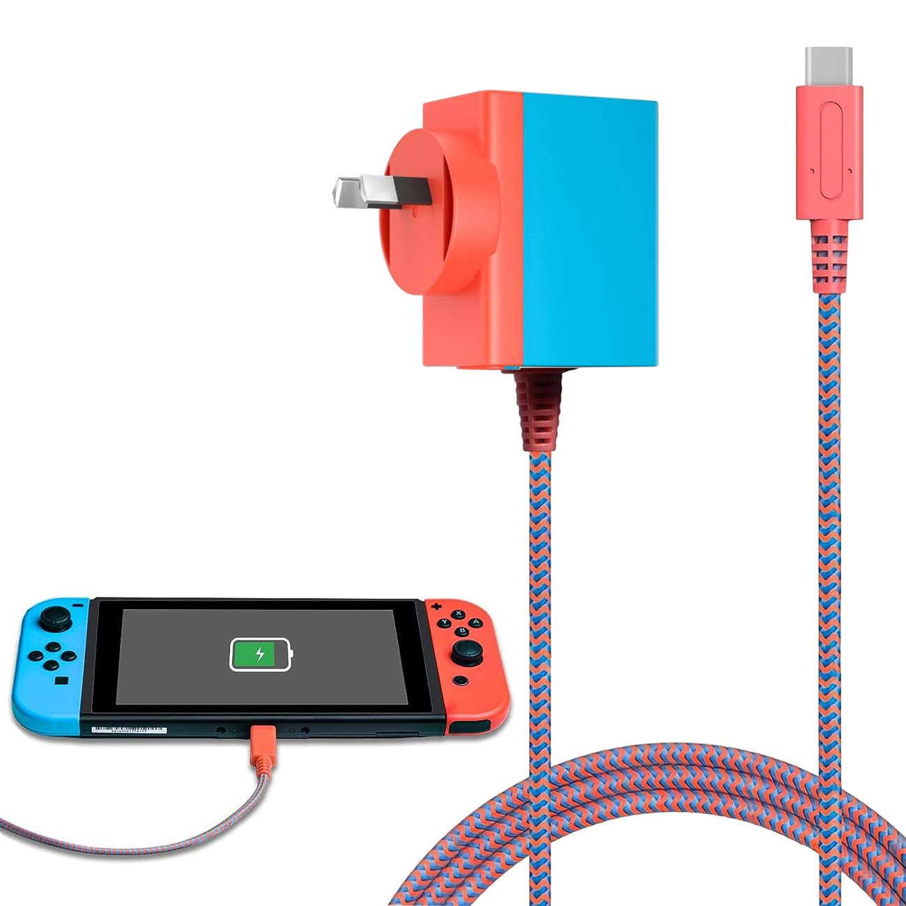 Switch AC Adapter for Nintendo Switch/Switch OLED/Lite,39W 15V/2.6A PD ...