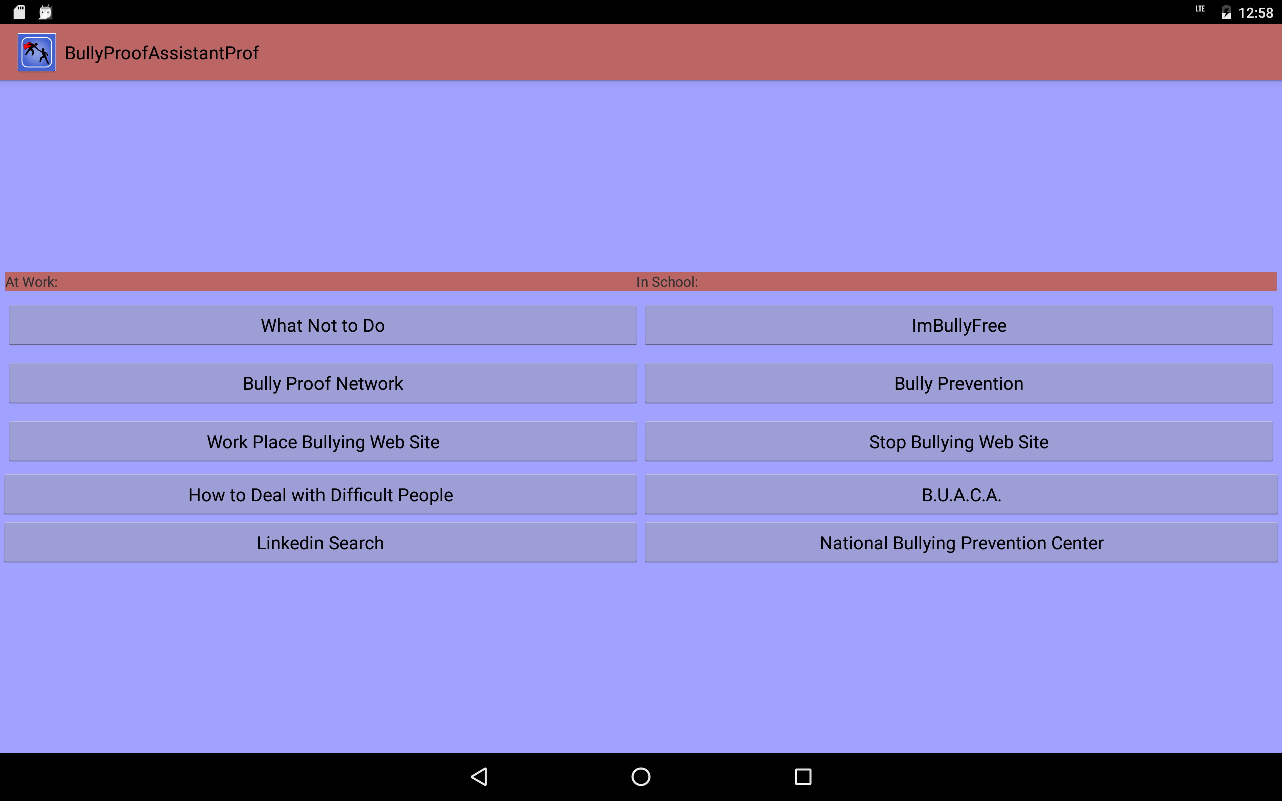 Bully Proof Assistant Prof - App on Amazon Appstore