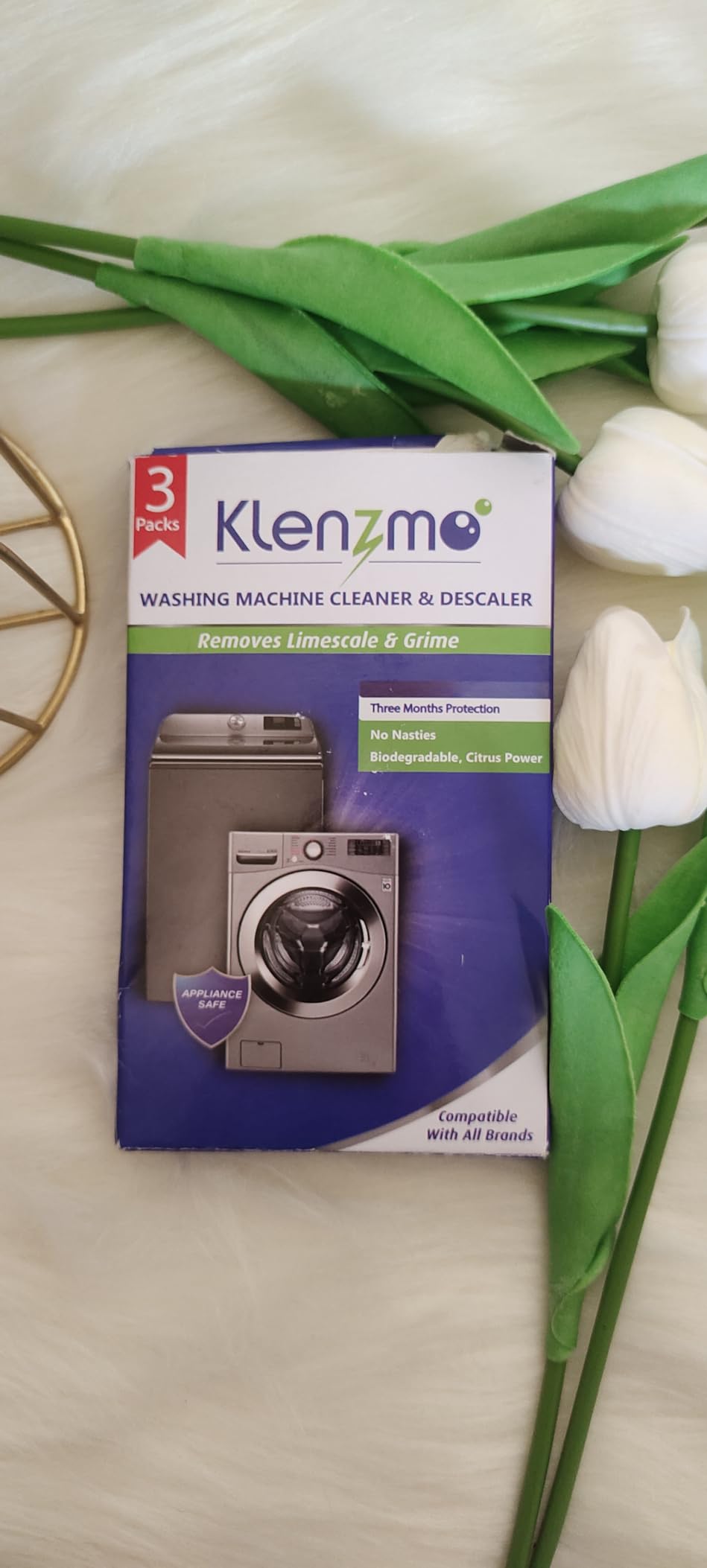 Klenzmo Washing Machine Cleaner & Descaling Powder 180g 3 pouch (Pack ...