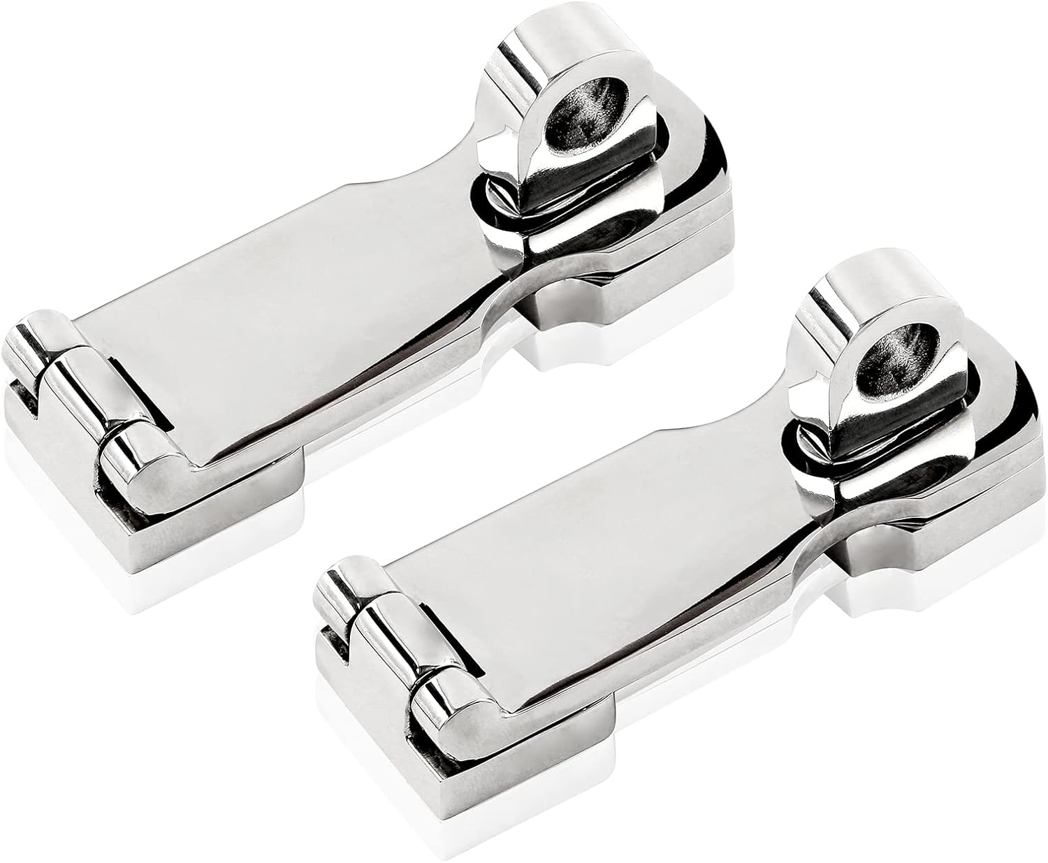 Jamiikury 2 Pcs 3 Inch Marine Grade Door Hasp, 316 Stainless Steel ...