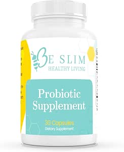 Amazon.com: Be Slim Healthy Living Probiotic + Prebiotic - 30 Capsules ...