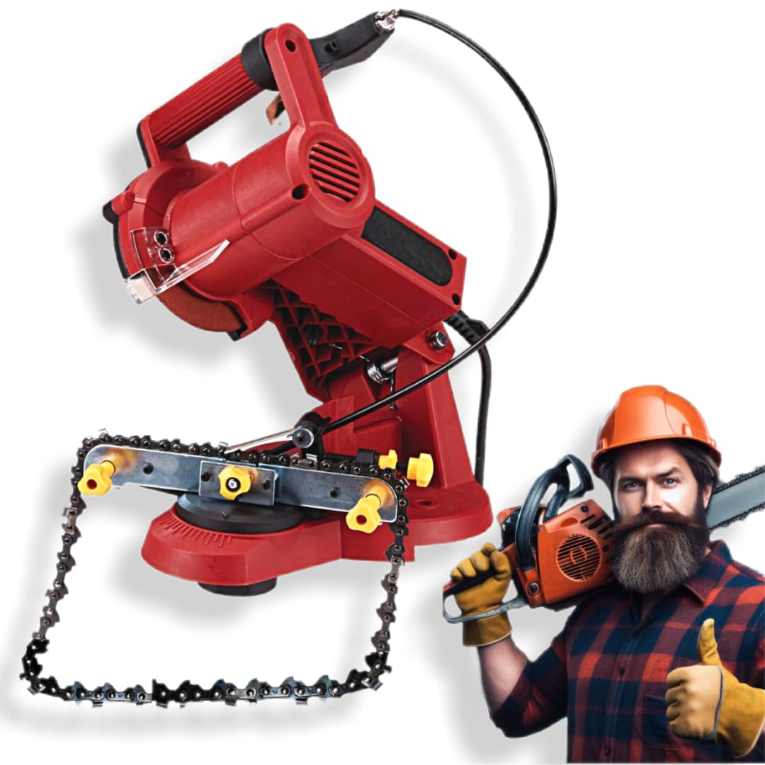Electric Chainsaw Sharpener Compatible with Chicago Electric Chainsaw Sharpener - Professionally ...