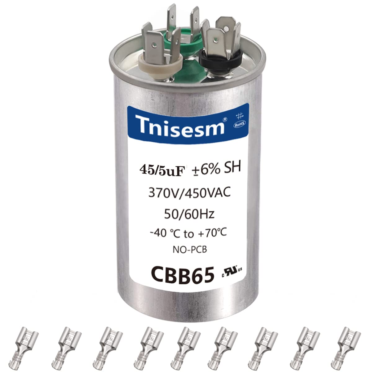 45/5 Capacitor CBB65B 45+5 Uf Dual Run Capacitor 370-440 VAC For AC ...