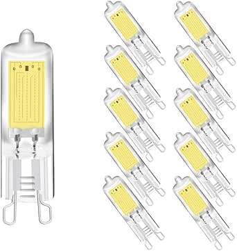 G9 2W Glass COB Bulbs,LED G9 Capsule Lamps,25W Incandescent Equivalent ...