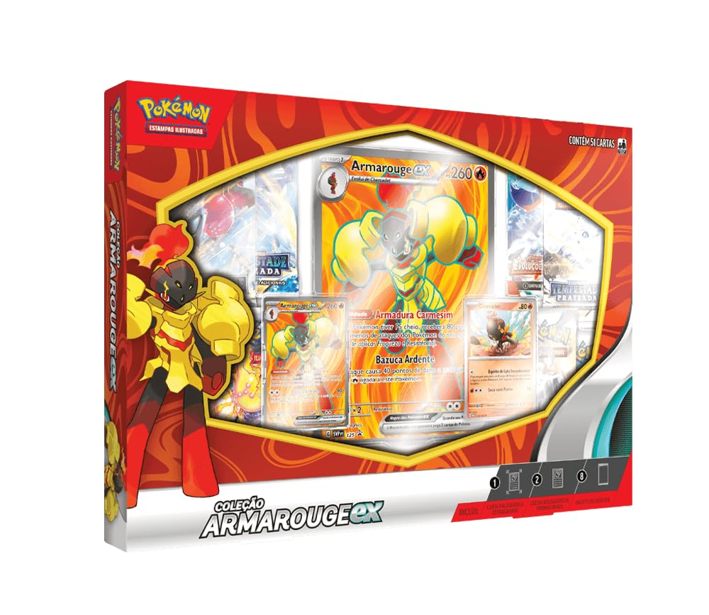 Box Pokémon TCG Armarouge Ex, Cor: Estampado - Copag : Amazon.com.br ...