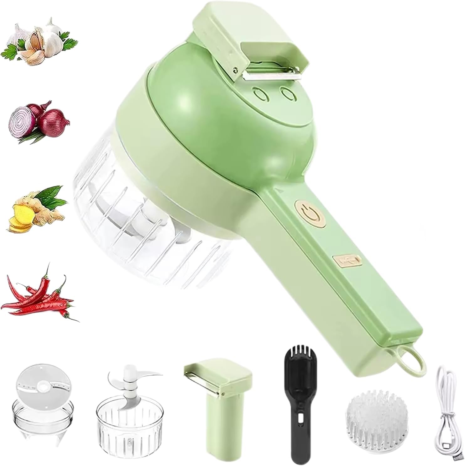 Amazon.com: Lagnlnaoy 4 In 1 Vegetable Cutter Multifunctional Handheld ...
