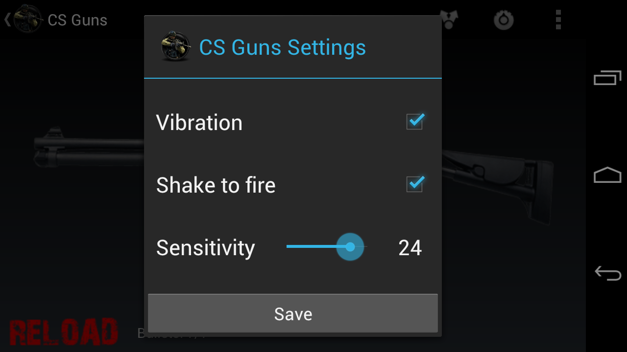 CS Guns - App on the Amazon Appstore