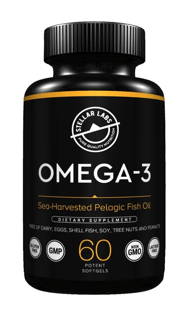 Amazon.com: Stellar Labs Omega-3 Fish Oil Supplement - 60 CT LowFODMAP ...