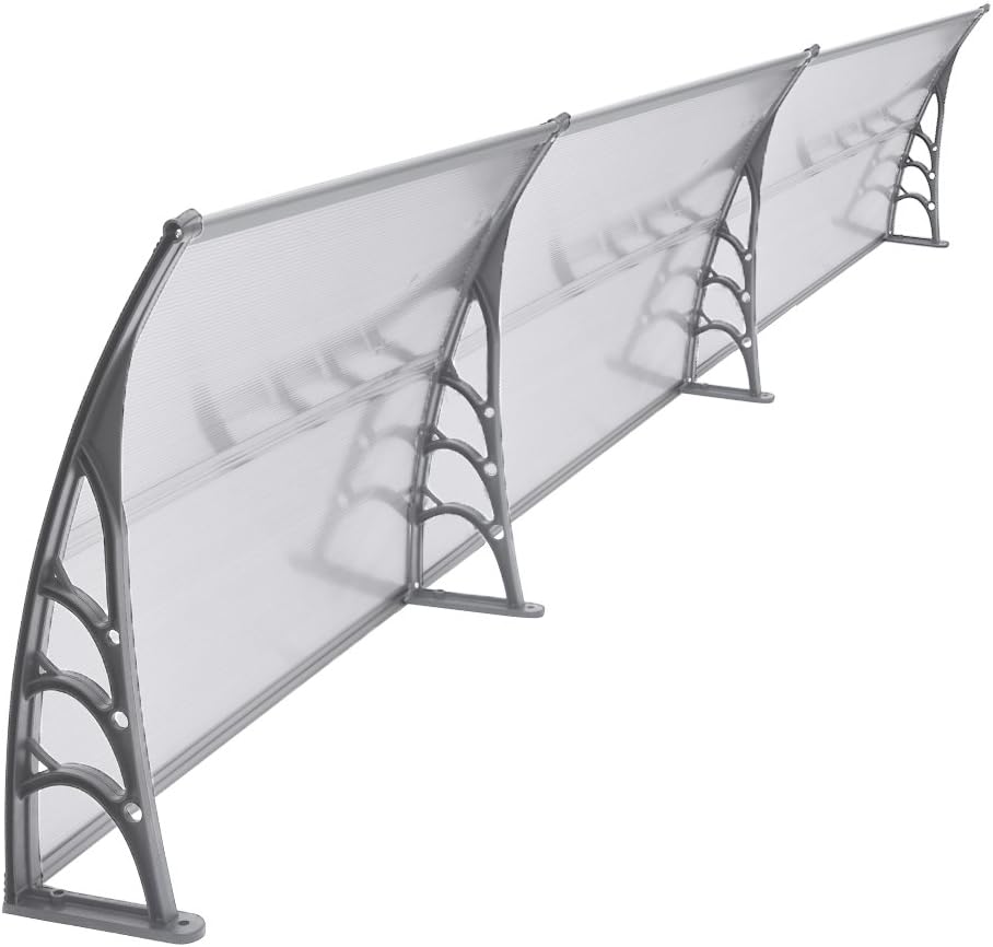 100/200/240cm Window Front Back Rain Cover Arch Shape Patio Over Door ...