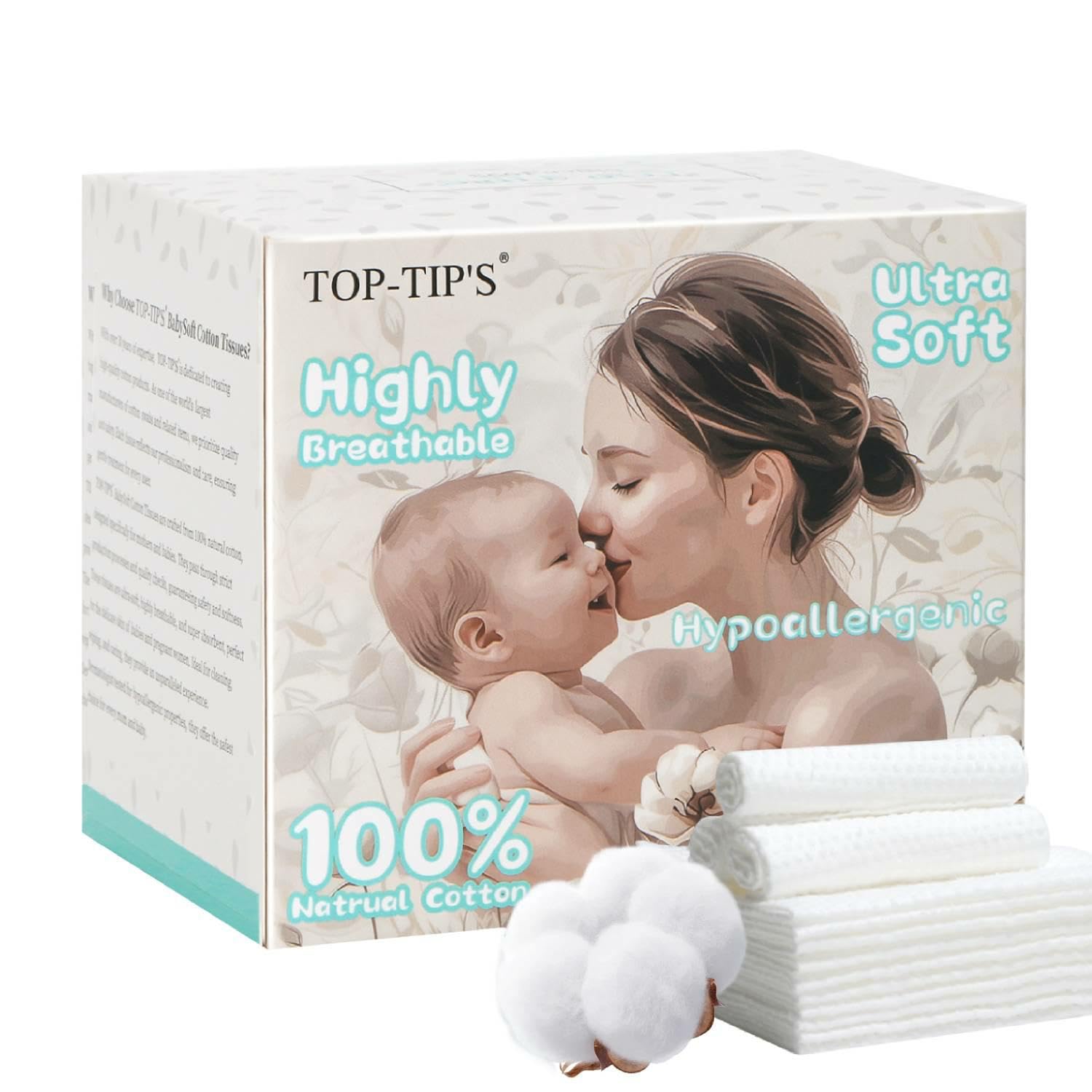 Amazon.com: Disposable Face Towel, 100% Cotton, Soft & Skin Friendly ...