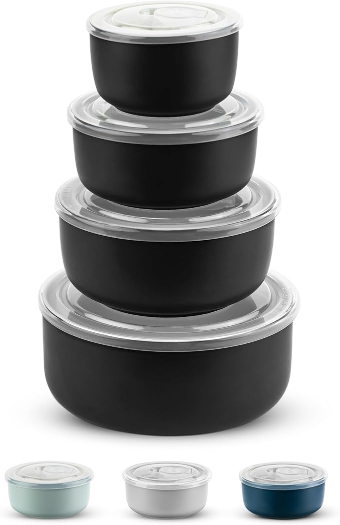 Amazon.com: KooK Ceramic Mixing Bowls, Nesting Bowls, Set of 4, Kitchen ...