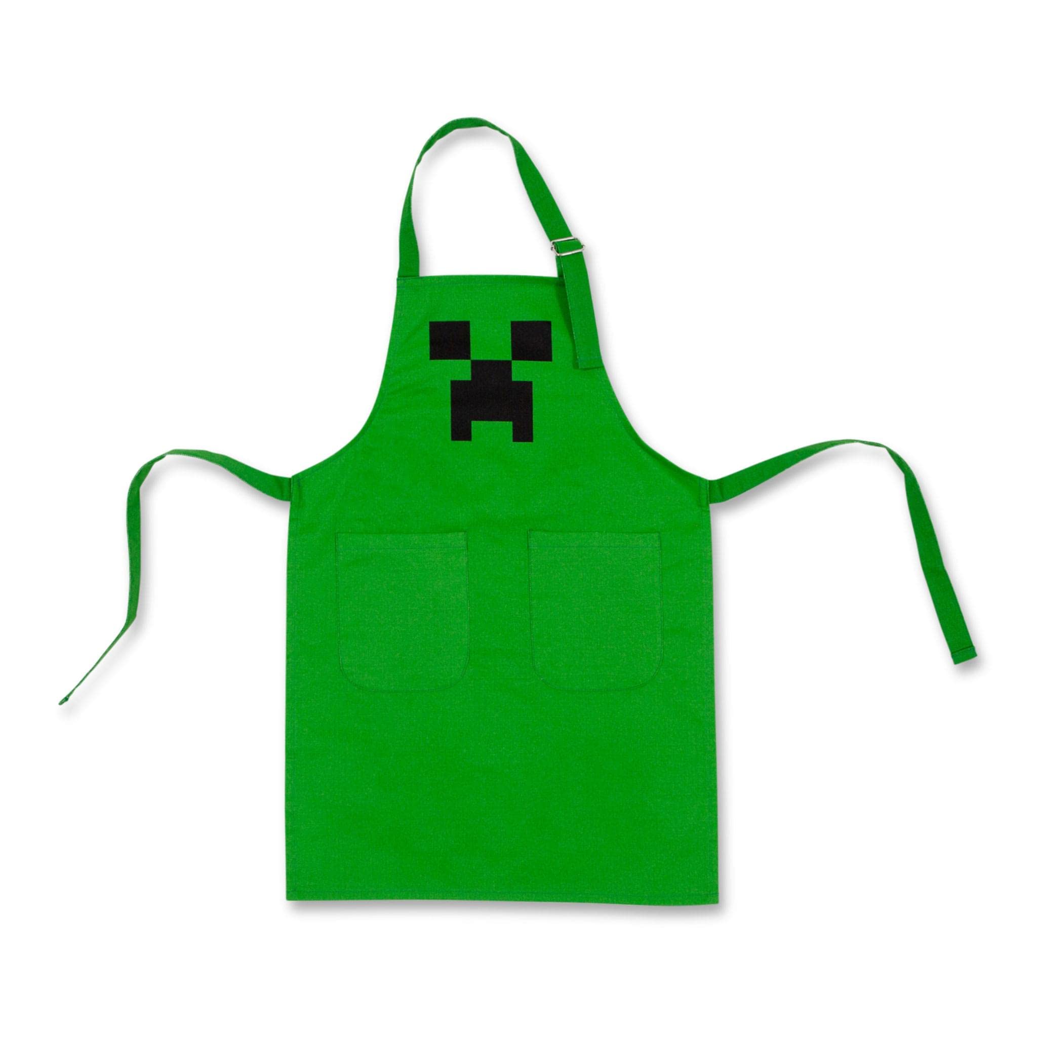 Amazon.com: Minecraft Green Creeper Youth Kitchen Apron | Serving Chef ...