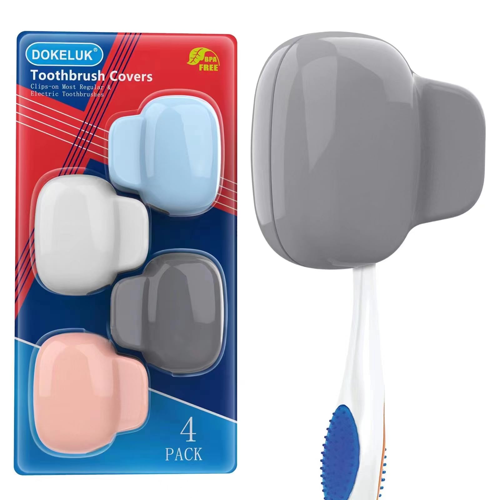 Dokeluk Toothbrush Covers Caps Family Pack:Tooth Brush Coveres Travel ...