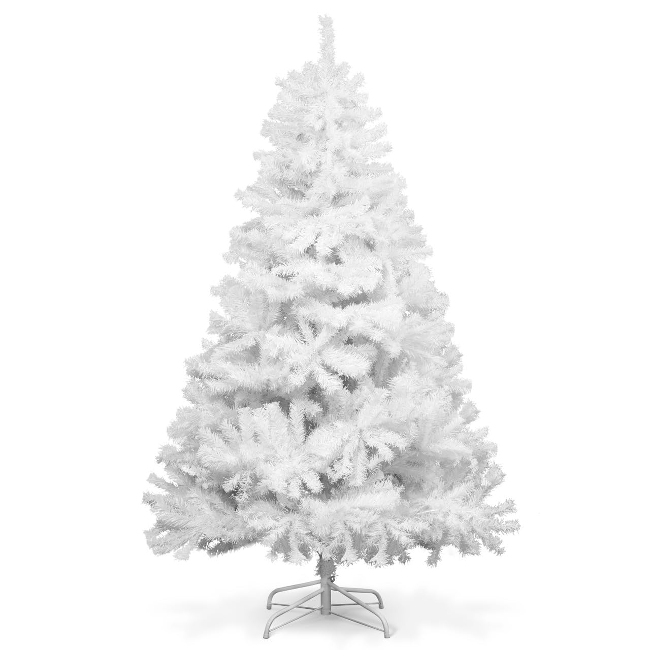 Amazon.com: CAPHAUS 6 Feet Premium Full Artificial White Christmas Tree ...