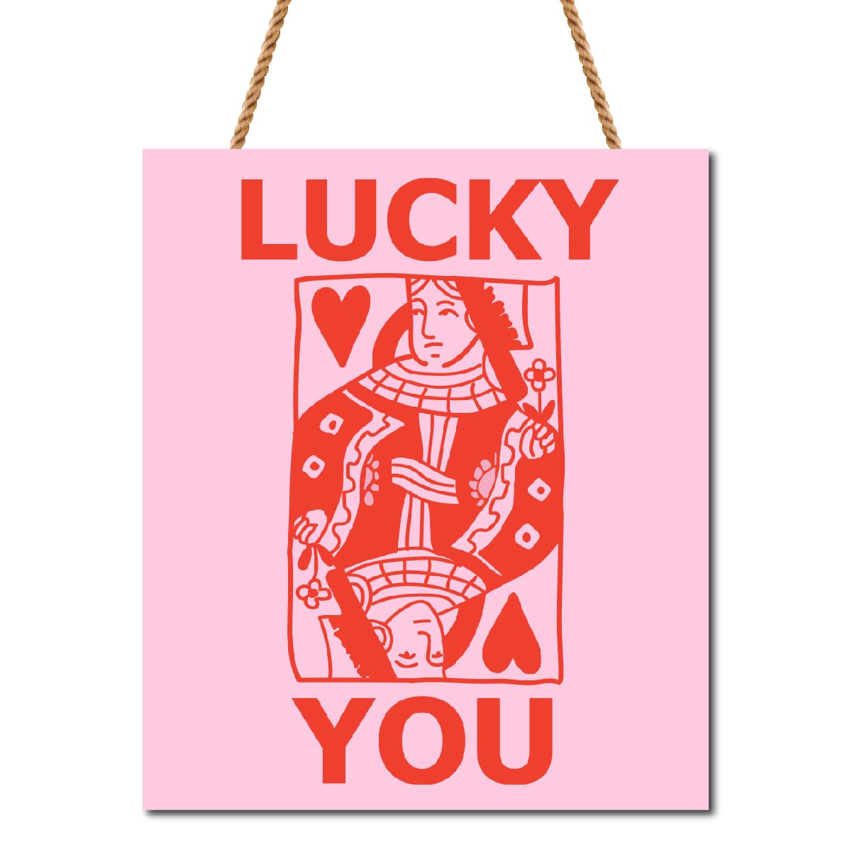 Snapklik.com : Lucky You Preppy Room Decor -Trendy Pink Minimalist Wall ...