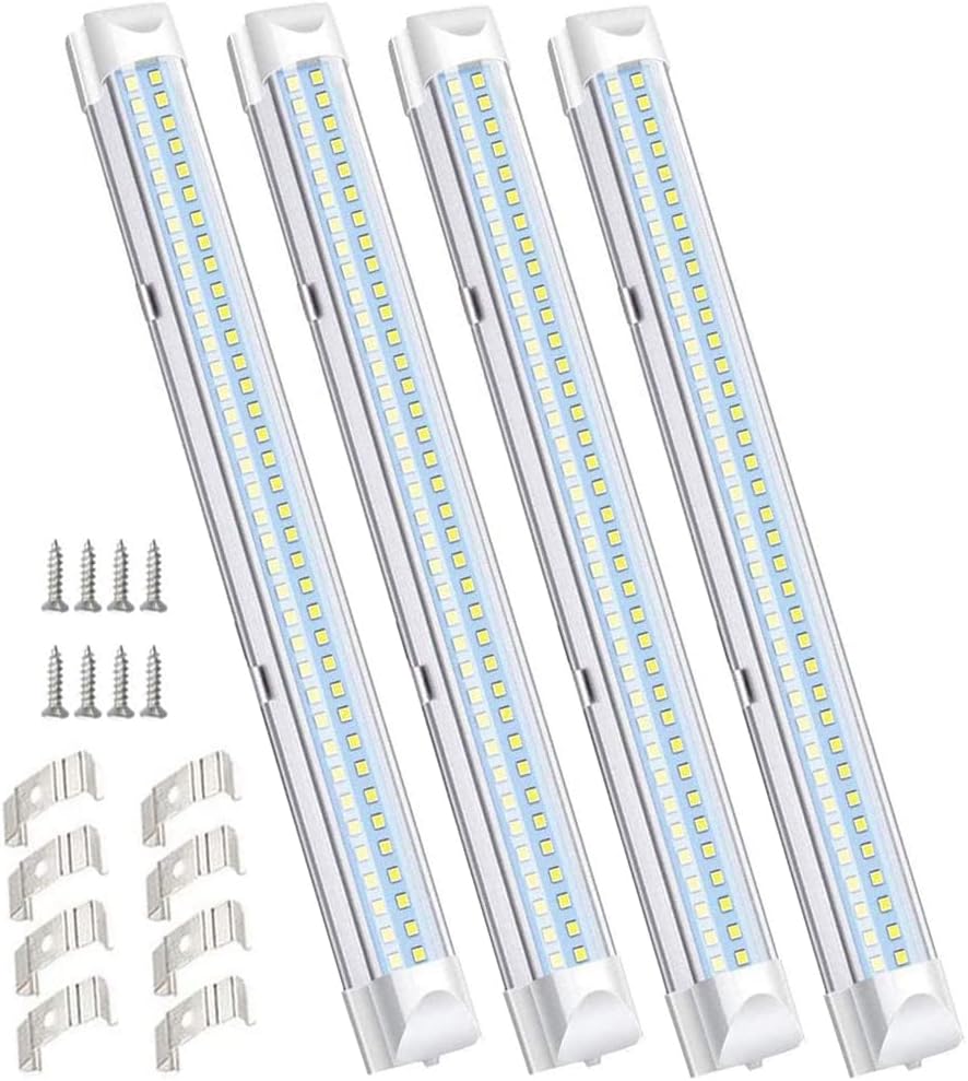 12V LED Interior Van Light Bar, FomCcu 72 LEDs Lamp White Lighting ...