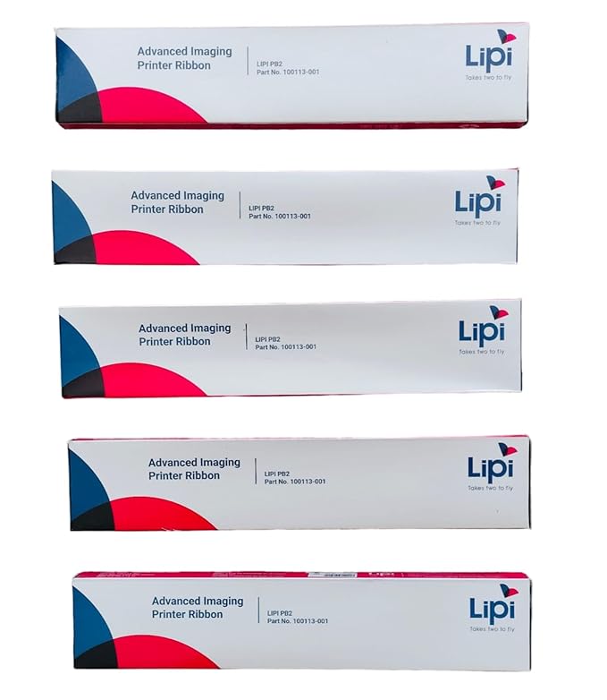 LIPI PB2 / PB10 Ribbon Cartridge - Pack of 5 : Amazon.in: Computers ...