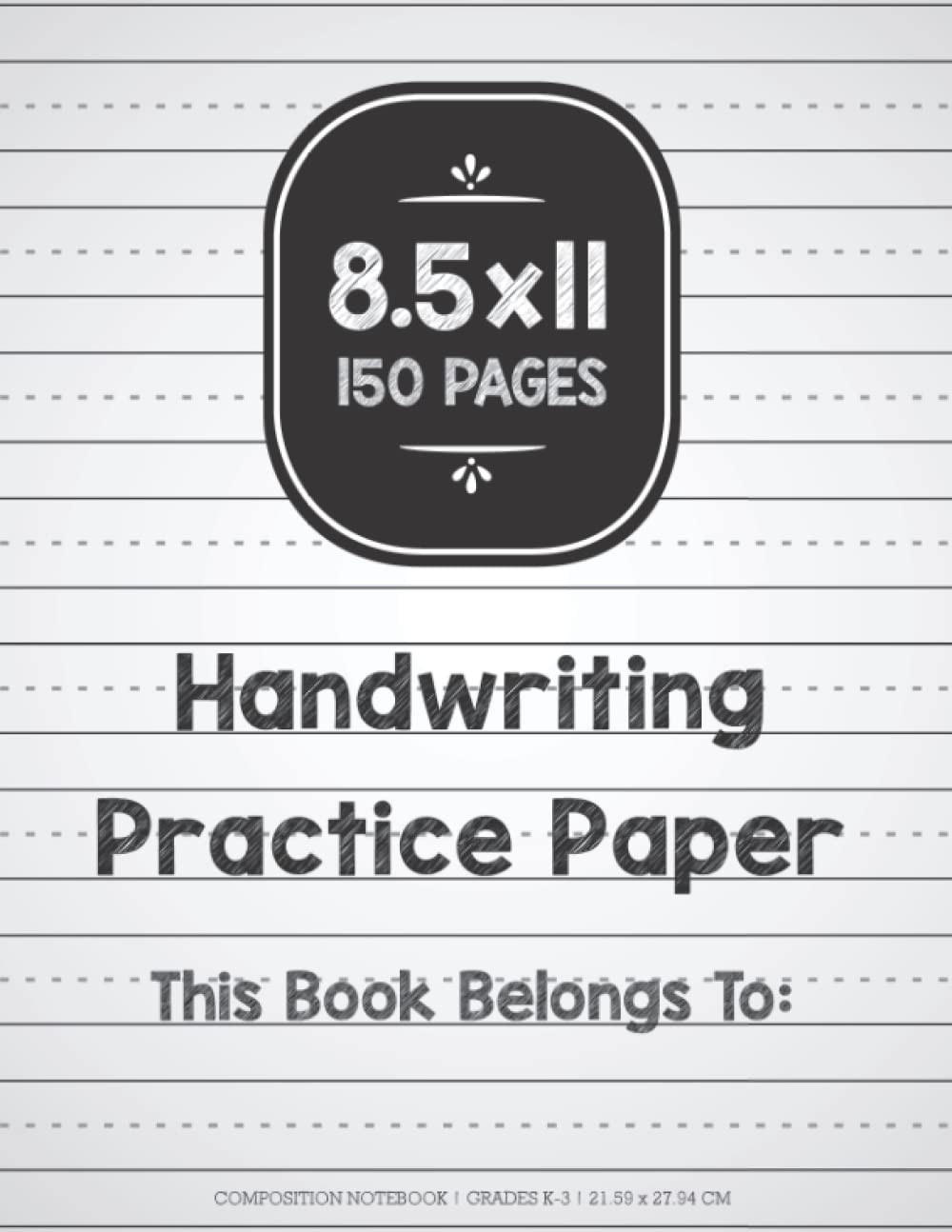 Snapklik.com : Handwriting Practice Paper: Composition Notebook Grades ...