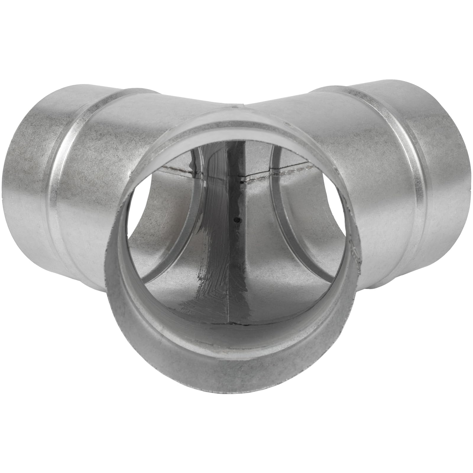 Snapklik.com : 4" Inch Y-Shape Ducting Splitter - 45 Degree Galvanized ...