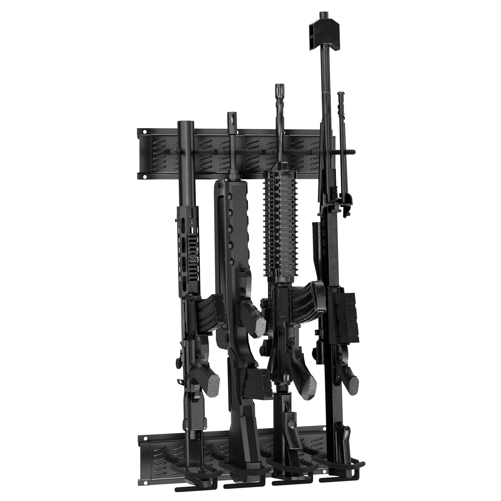 Gun Rack, Gun Rack Wall Mount, AGPTEK Adjustable Heavy Duty Steel Gun ...